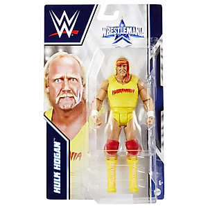 Mattel WWE Wrestlemania Action Figure, Hulk Hogan, Posable 6-inch Collectible & Gift for Ages 6 Years Old & Up