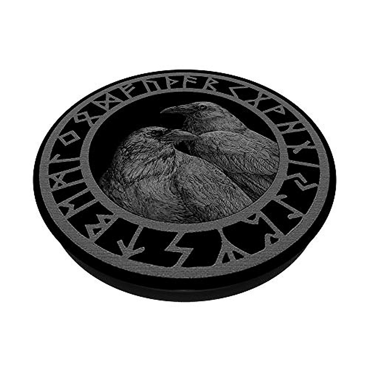 Viking Norse Mythology Vegvisir Runes Odin's Huginn & Muninn PopSockets Swappable PopGrip