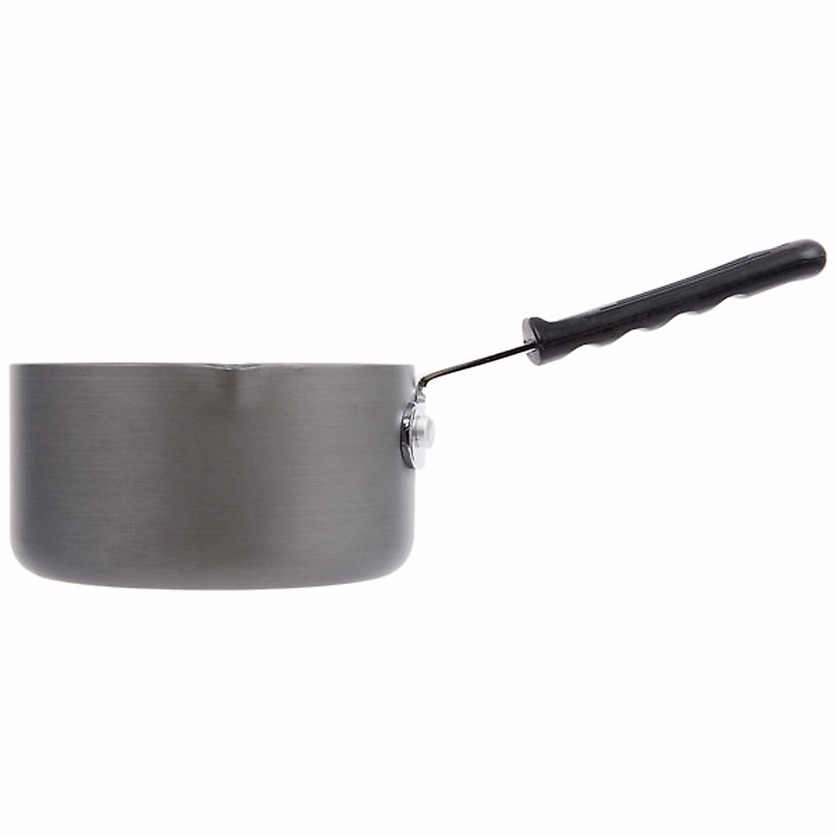 TrueCraftware-1 Quart Non-Stick Aluminum SaucePan Anodized with Pour Spout Black Cool Handle Sleeve- Multipurpose use Cooking Sauce Pan Cookware Cooking Pot for Home Kitchen or Restaurant