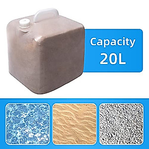 2 Pack Extra Thick Swimming Pool Ladder Weights- Foldable Pool Step Sandbag -Fillable Anchor Bag Container for Ground Pool Entry System(Without Sand)