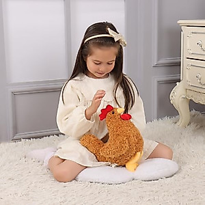 Apricot Lamb Toys Plush Ginger Rooster Stuffed Animal Soft Cuddly Perfect for Child (Ginger Rooster,10Inches)
