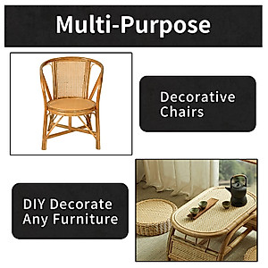 14"Width Natural Cane Webbing 3.3Ft, V Shape Rattan Webbing for Caning Projects, Woven Cane Roll for Furniture, Chair, Cabinet, Ceiling, Basket