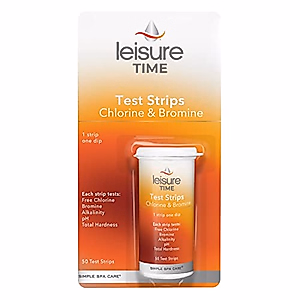 LEISURE TIME 45006A Spa & Hot Tub Test Strips for Chlorine and Bromine