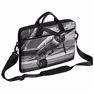 Airplanes Laptop Computer Bag Waterproof Shoulder Messenger Bag 13-15 inch Durable Laptop Tote Bag with Shoulder Strap Handle Lightweight Crossbody Briefcase