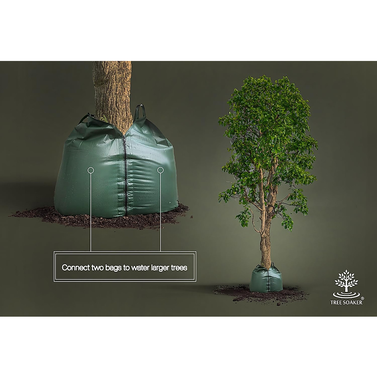 Tree Soaker Tree Watering Bag | 20 Gallon Slow Release Drip Tree Irrigation System | Watering Bag for Trees | 3 Pack