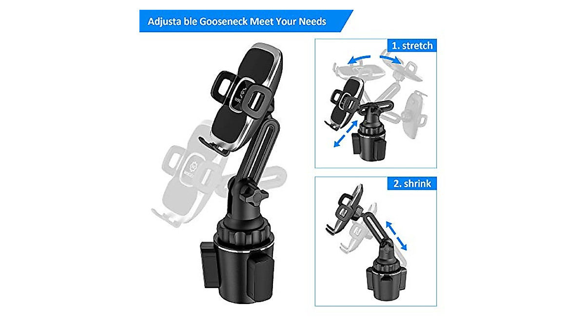 WixGear Cup Holder Phone Mount - Secure & Flexible Car Phone Holder