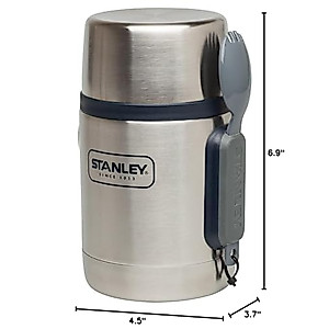 Stanley 10-01287-021 Adventure Vacuum Food Jar, Stainless Steel, 18 oz