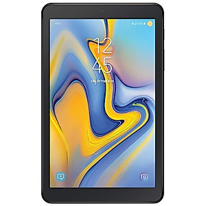 Samsung Galaxy Tab A 8.0" (32GB, 2GB, Wi-Fi + Cellular) 4G LTE Tablet, GPS, GSM AT&T Unlocked (T-Mobile, Metro, Cricket, Straight Talk) US Warranty SM-T387A (Black, 64GB SD Bundle) (Renewed)