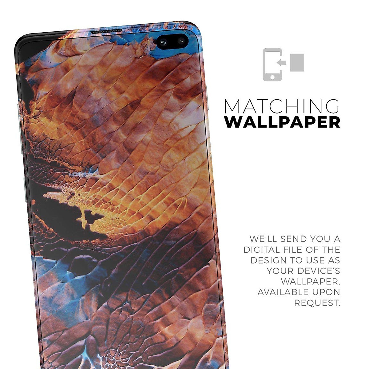 DesignSkinz Liquid Abstract Paint V40 Protective Vinyl Decal Wrap Skin Cover Compatible with The Samsung Galaxy S20 (Screen Trim & Back Glass Skin)