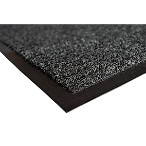 UNIMAT 4x6 Doormat - The Perfect Waterproof Welcome Mat for Your Home or Office with Dual Ribbed Rubber Backing (Charcoal)
