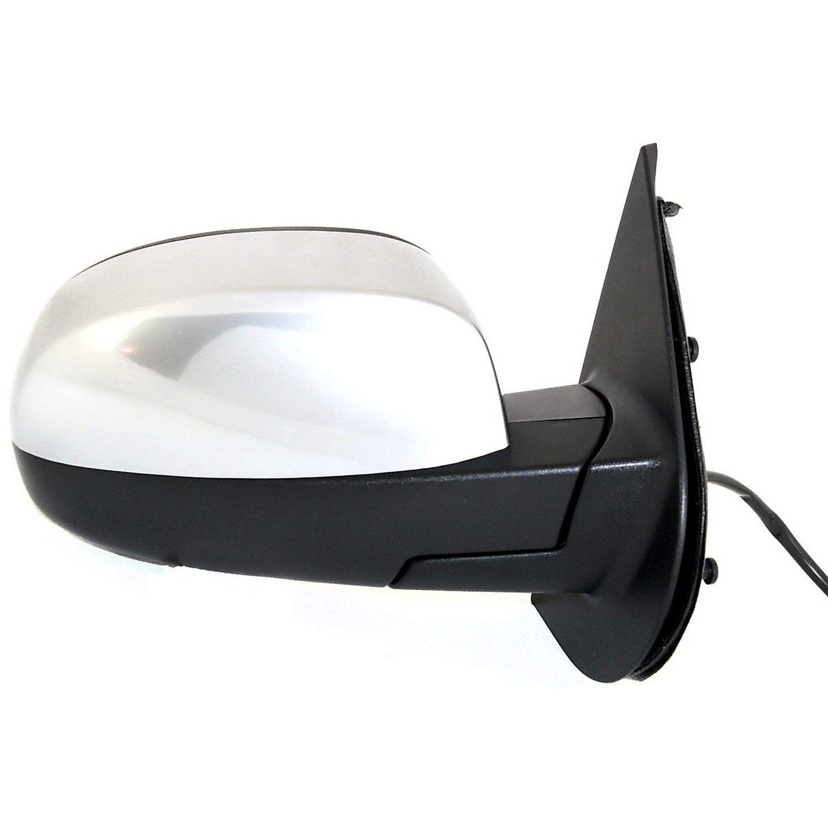 Kool Vue Left & Right Power Heated Mirrors Compatible With Chevrolet Silverado 1500 2007-2013 Manual Fold w/o Signal Light, Blind Spot, Memory, Puddle Lamp & Auto-Dimming Chrome New Body, Off Road Pkg