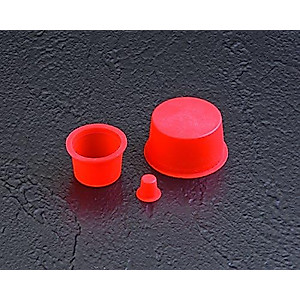 Caplugs TS-3 TS Series – Tapered Caps and Plugs 1000 Pack, Red Silicone Cap OD 0.298" x Plug ID 0.418" Flanged, Masking Applications, Corrosion Resistance, Temp Resistant, Resilient, Easy Removal