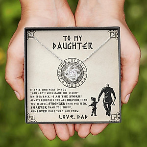 Labygift To My Daughter - The Storm - Viking Dad To Daughter Gift - Love Knot Standard Box