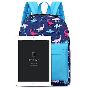 Kids Backpack for Girls Boys Cute Lightweight Preschool School Backpacks Bookbags (Blue dinosaur)