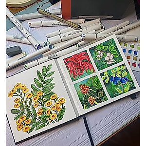 Artfinity Sketch Marker Sets - Vibrant, Professional, Dye-Based Alcohol Markers for Artists, Drawing, Students, Travel, & More! - [Assorted - Set of 24]