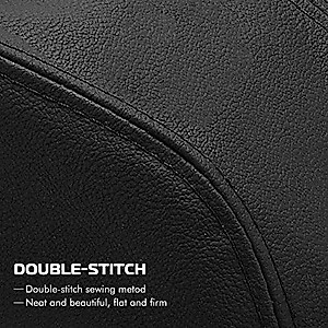 A ABIGAIL Center Console Armrest Cover for 2008 2009 2010 2011 2012 Honda Accord Auto Leather Suture Console Lid Cover Replacement (Black)