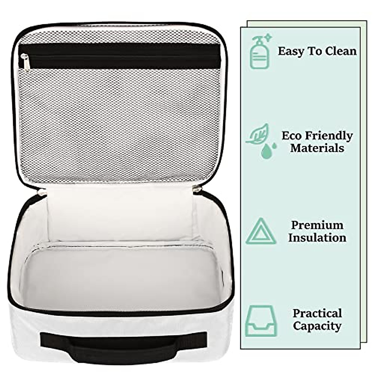 Sport Baseball Kids Lunch Bag Insulated Lunch Box Baseball Lace Print Leakproof Thermal Lunchbox Back to School Lunch Bag for Boys Girls Teens Reusable Lunch Cooler Bag for Work Picnic Outdoor