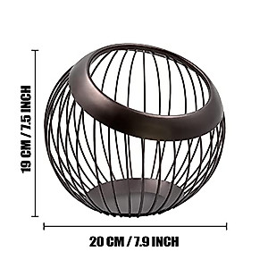 Coffee Pod Holder, Large Capacity K Cup Holder and Espresso Pod Holder, Coffee Pod Organizer for Keurig Kcup Storage and Espresso Capsule Holder, Coffee Pod Storage (Brown)