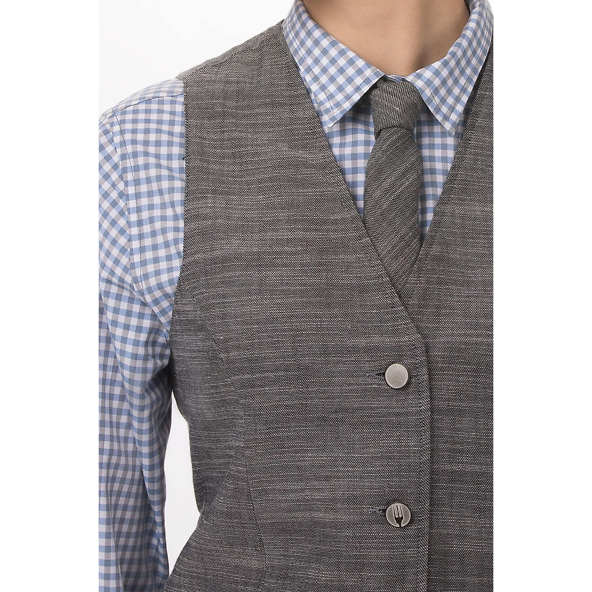 Chef Works Women's Augustine Vest, Grey, X-Large