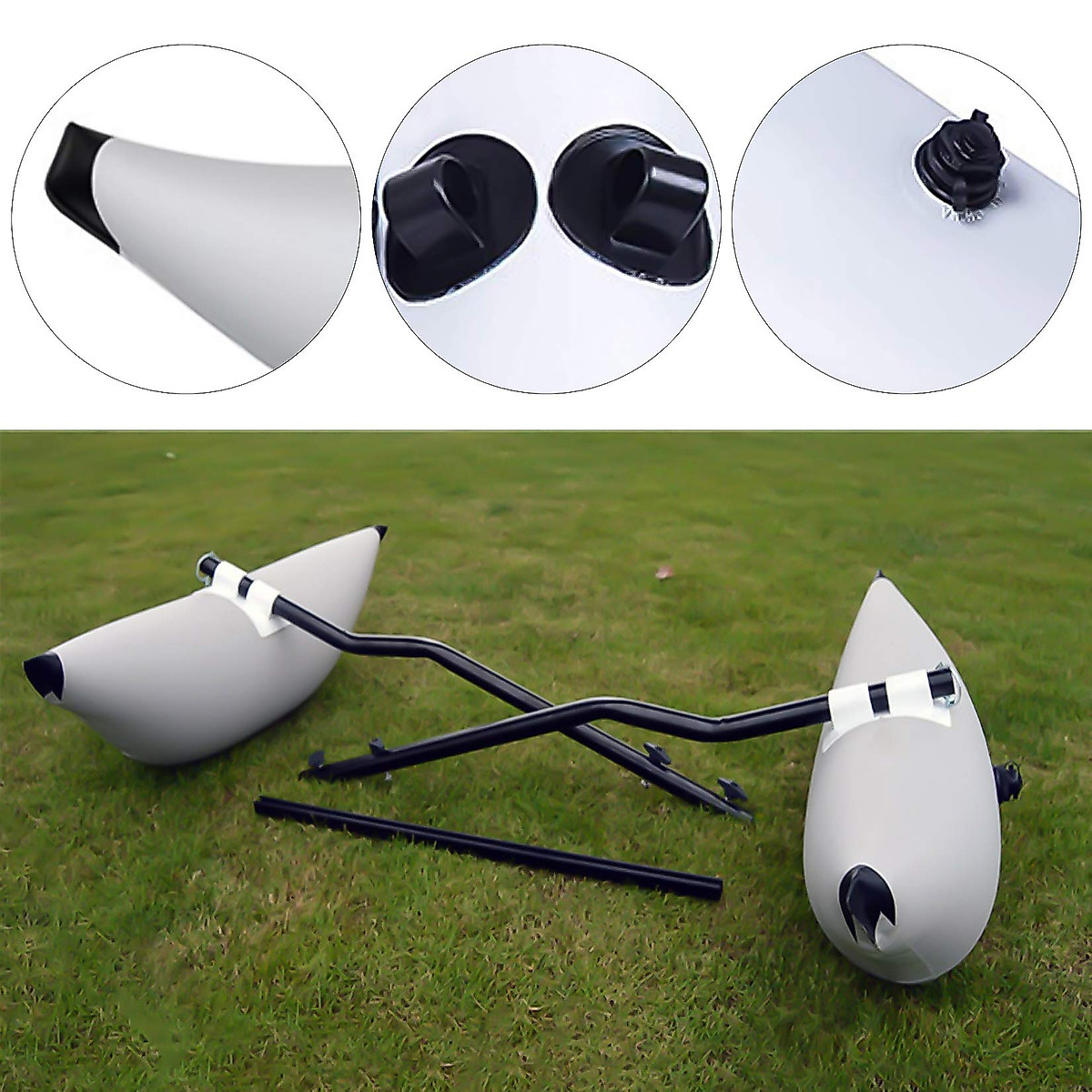 HXSD Water Sports Kayak PVC Inflatable Outrigger Float with Arms Rod Kayak Boat Fishing Standing Float Stabilizer System Kit