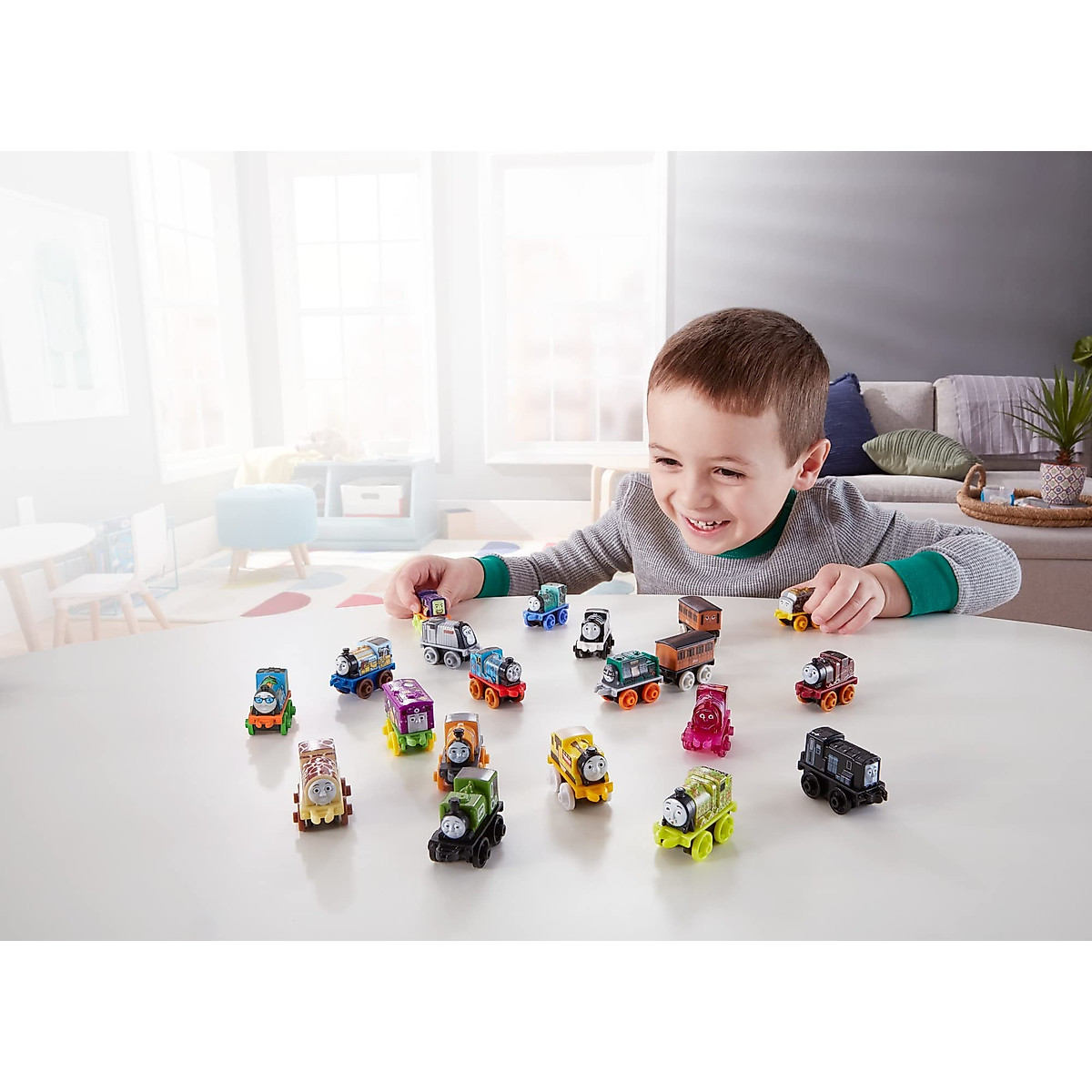 Thomas & Friends MINIS Toy Train 20 Pack for Kids Miniature Engines & Railway Vehicles for Preschool Pretend Play (Amazon Exclusive)