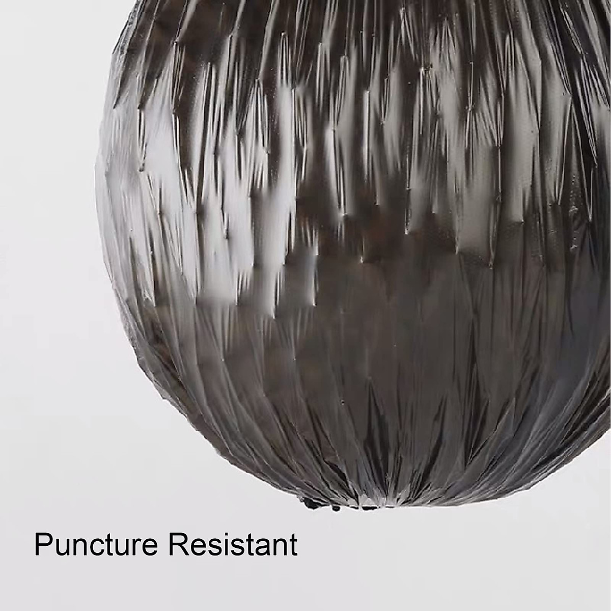 Small Trash Bag, 2 to 2.6 Gallon / 10 Liter Dark Gray Garbage Bags, 100 Count