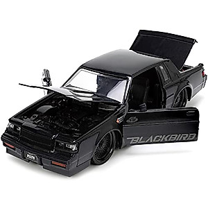 1987 Grand National Black Metallic Blackbird Bigtime Muscle Series 1/24 Diecast Model Car by Jada 34199