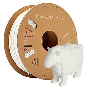 2.85mm(3mm) Matte PLA Filament 2.85mm White, 1kg Carton Spool PLA Filament 2.85 - Polymaker PolyTerra PLA 3D Printer Filament, Print with 2.85mm Openning 3D Printers Only