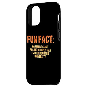 iPhone 12/12 Pro No Giant Octopus Graduated Uni Funny Animal Pun Humor Case