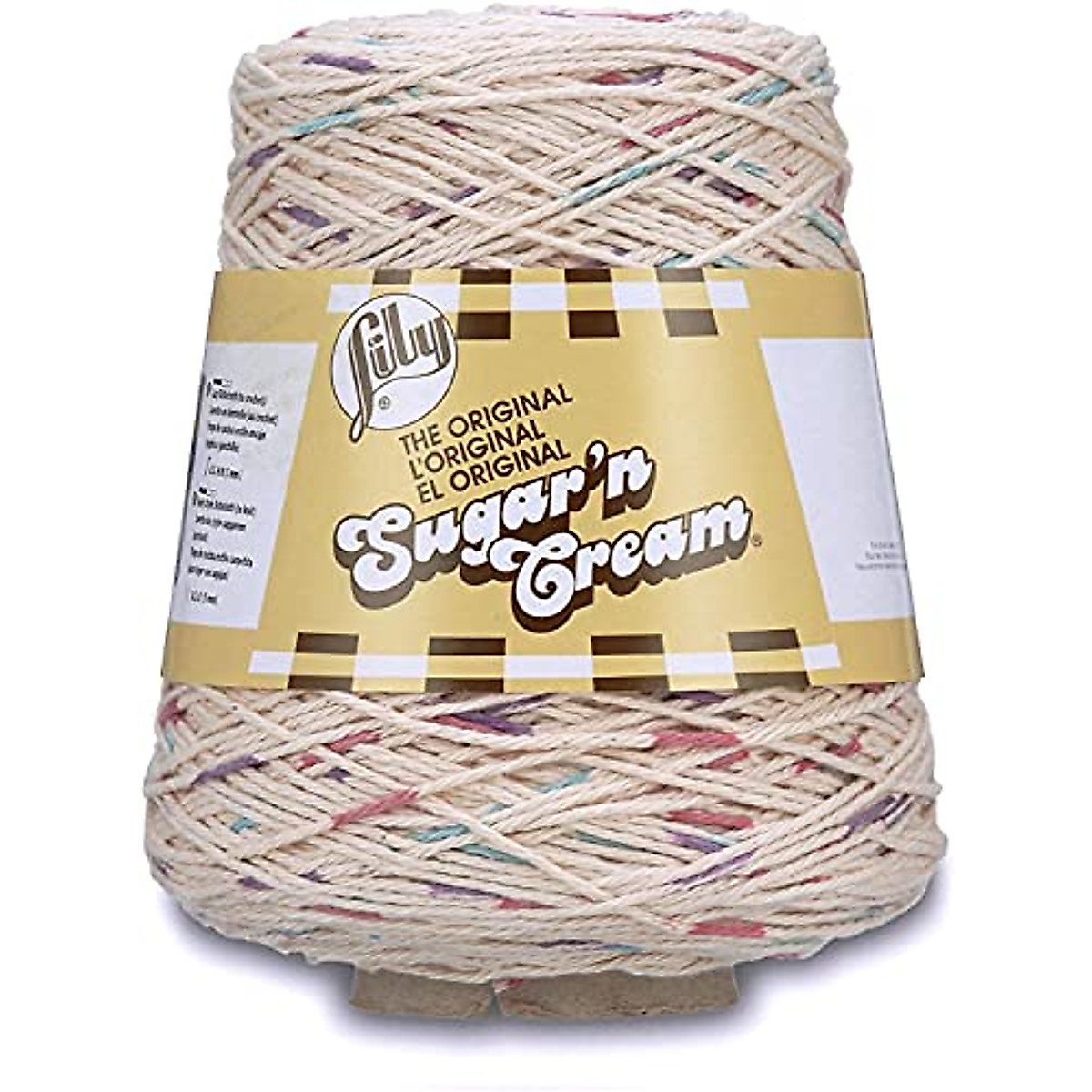 Lily Sugar N Cream Cones Potpourri Yarn - 1 Pack of 14oz/400g - Cotton - #4 Medium - 706 Yards - Knitting, Crocheting & Crafts