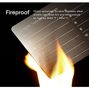 SecuX – XSEED Plus - Secure Bitcoin Wallet Crypto Seed Storage Steel Plates (Steel Punch Set Included) Compatible with SecuX, Ledger, Trezor Hardware Wallets