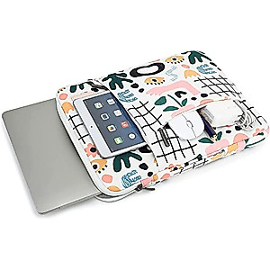 SANFAN 360° Protective Laptop Sleeve Case Bag,Laptop Cover with Handle and Luggage Strap for MacBook Pro 14 inch,Surface Laptop 14.4 inch and 14 inch Laptop