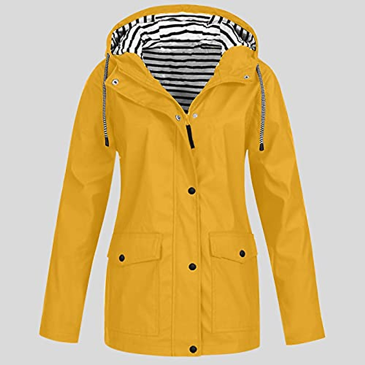 Jackets for Women Fashion, Warm Oversize with Pockets Womens Fall Clothes Coats Tops Kawaii Long Sleeve Active Xmas Girl Jackets Thanksgiving Shirts for Women Yellow