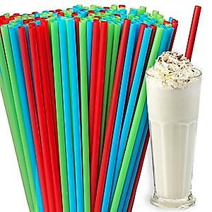Colorful Multi-Colored Jumbo Straws - (Pack of 250) - Vibrant Design - Perfect for Parties & Events