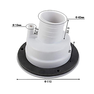 RV Fresh Water Locking Cap Spring and Seal Ring Design with Inlet Gravity Fresh Water Filling Hatch for Camping Trailer Gravity RV