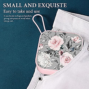 Hennaja Orthodontic Retainer Case,Perfect Denture case,Mouth Guard Case,aligner Case, Pill Case for Household|Office|Travel(1-Grey Rose)