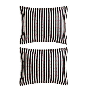 Betsey Johnson - King Duvet Cover, Soft Bedding Set with Matching Shams, Chic Home Decor (Wonderland Stripe Black, King)