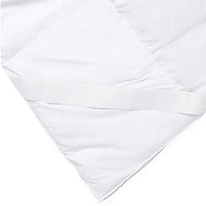 Ella Jayne Hotel Collection Luxury 2" Loft White Down Plush Feather Mattress Topper, Queen