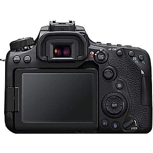 EOS 90D with EF-S 18-55 is STM Lens Kit, Built-in Wi-Fi, Dual Pixel CMOS AF and 3.0-inch Vari-Angle Touch Screen, Black + 16GB Buzz Essential Accessories Bundle