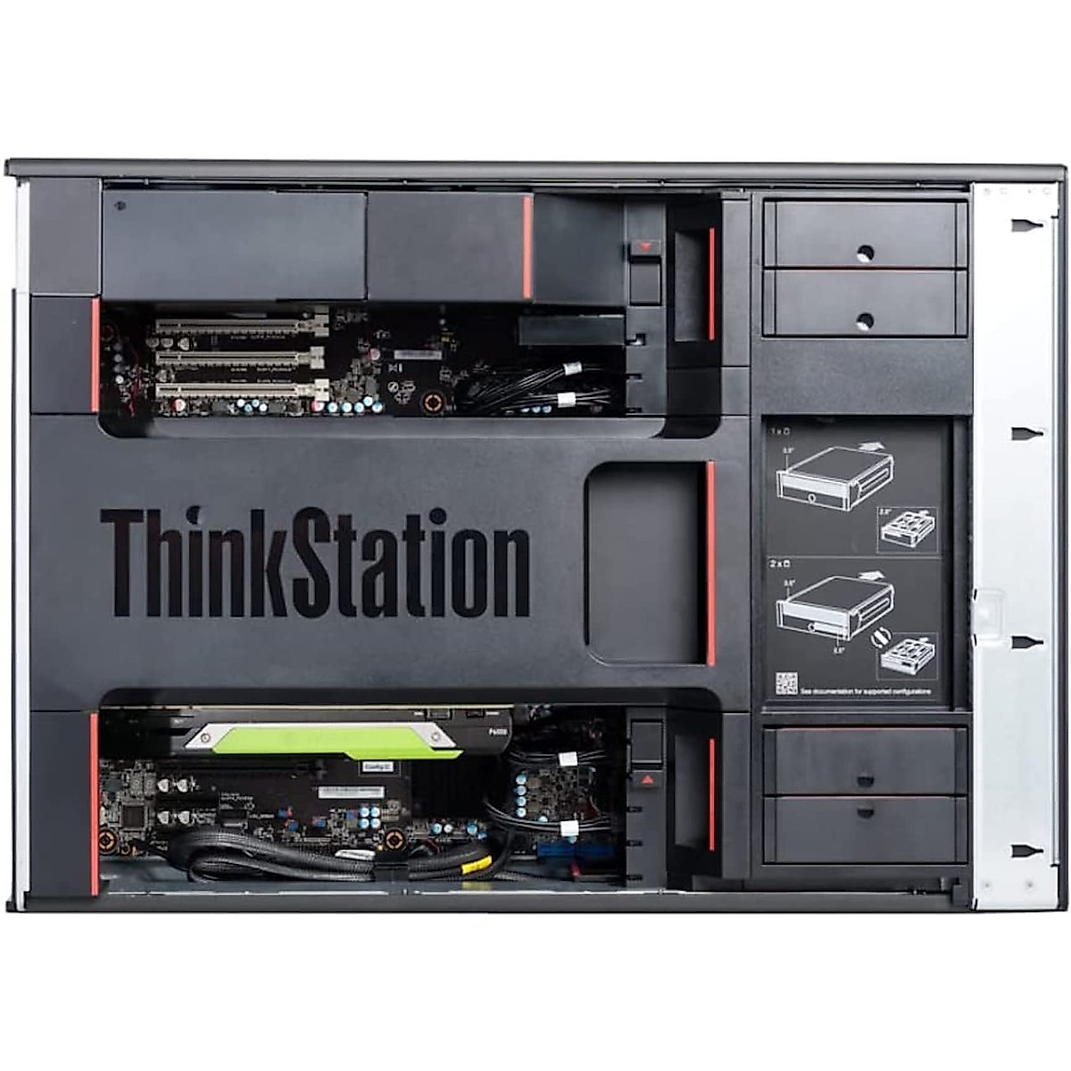 ThinkStation P920 Workstation/Server, 2X Intel Gold 6148 up to 3.7GHz (40 Cores & 80 Threads Total), 128GB DDR4, NVS 510 2GB Graphics Card, No HDD, No Operating System (Renewed)