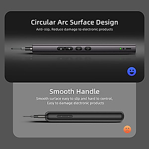 Electric Screwdriver Set, 2024 NEW 44 in 1 Mini Cordless Precision Screwdriver, Ultra-high Strength Steel Bits, 2 Speeds, Long Battery Life, Anti-slip Handle, LED Lighting, For Most Digital Products