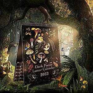 2023 Wall Calendar,Dark Forest Lunar Calendar 2023 Colorful Large Well Calendar with 12 Original Illustrations 12 Month Monthly,Suitable for Home Office Christmas Birthdays New Year Gift