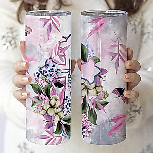 CERMELUS Faith Cross 20oz Skinny Tumbler, Stainless Steel Double Wall Insulated Cup With Lid And Straw Multi, Bible Christian Tumbler, Gifts for Women, Men, Friends