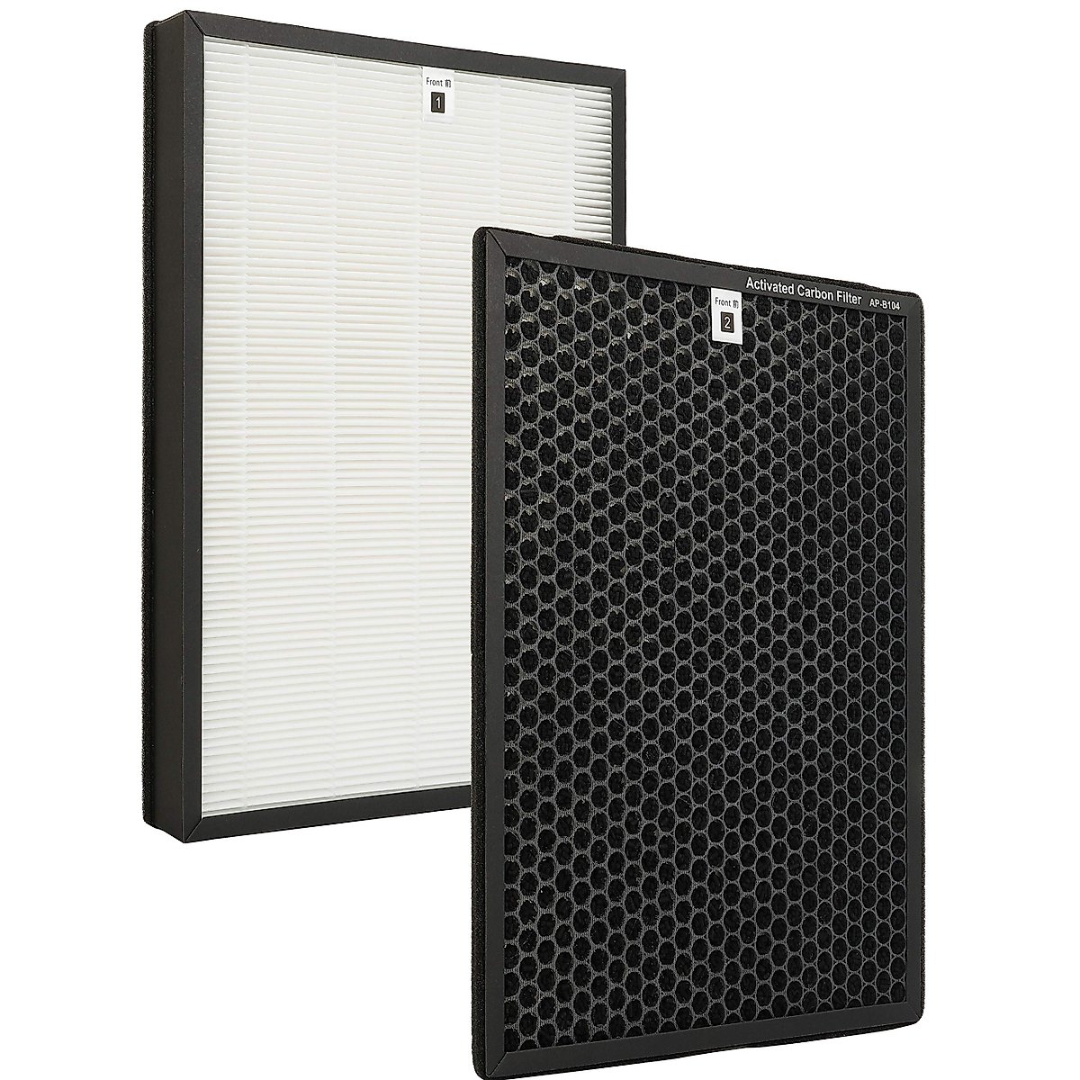 Flintar Premium True HEPA Replacement Filter, Compatible with Alexapure Breeze Air Purifier AP-B102 and 3049 Filter Set, including H13 Grade True HEPA Filter and Activated Carbon Filter