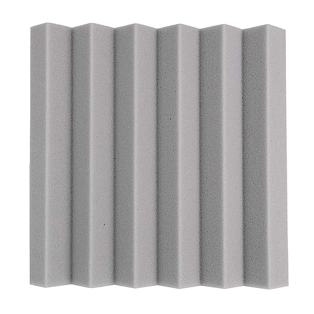 2" X 12" X 12" 24 Pack Acoustic Foam Panels, Studio Wedge Tiles Acoustic Foam Sound Absorption Wedges Studio Treatment Wall Panels (Black+Grey)