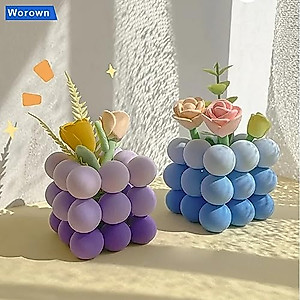 Worown 24 Pack 5 Sizes (1 to 2.4 Inches) White Foam Balls, Solid Polystyrene Balls for Arts & Crafts, Ornaments School Projects Wedding Decorations