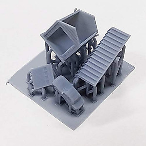 Outland Models Model Railroad Single Car Garage with Car 1:160 Scale N