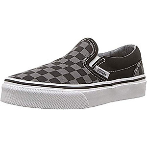Vans Boys' Classic Slip-On (Toddler/Youth - Black/Pewter - 10.5