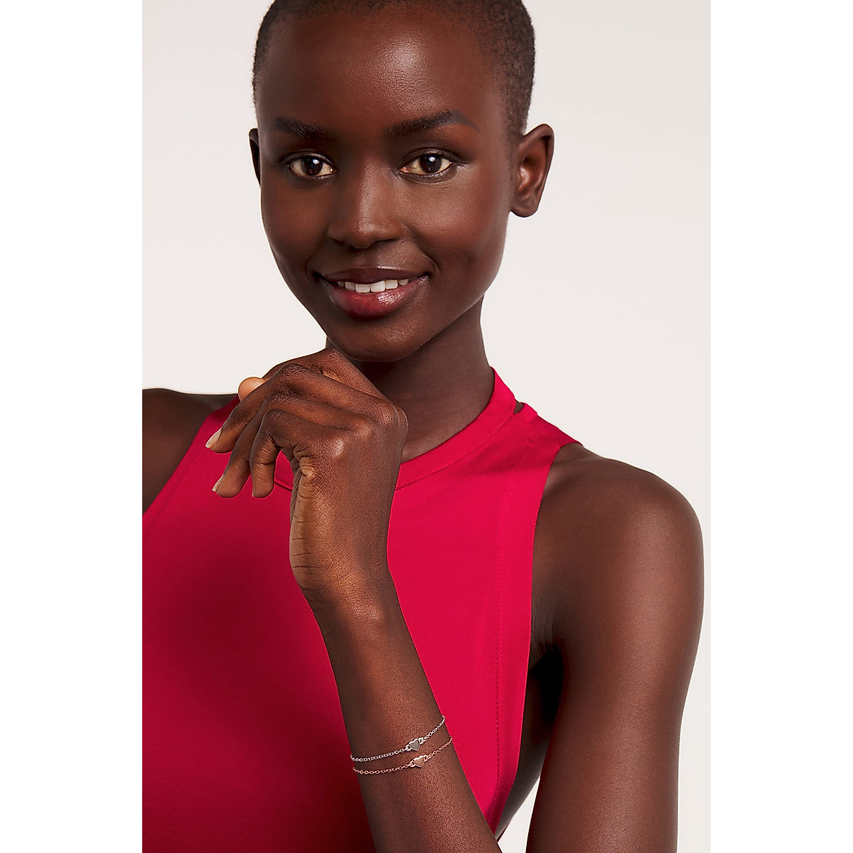 Ted Baker Women's Harsaa Tiny Heart Chain Bracelet (Rose Gold-Tone Plated)