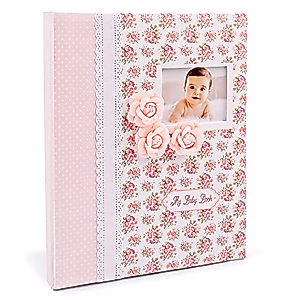 Baby Book Memory – Keepsake Album Baby Girl First 5 Year Events Pregnancy to Age 5 – Pink